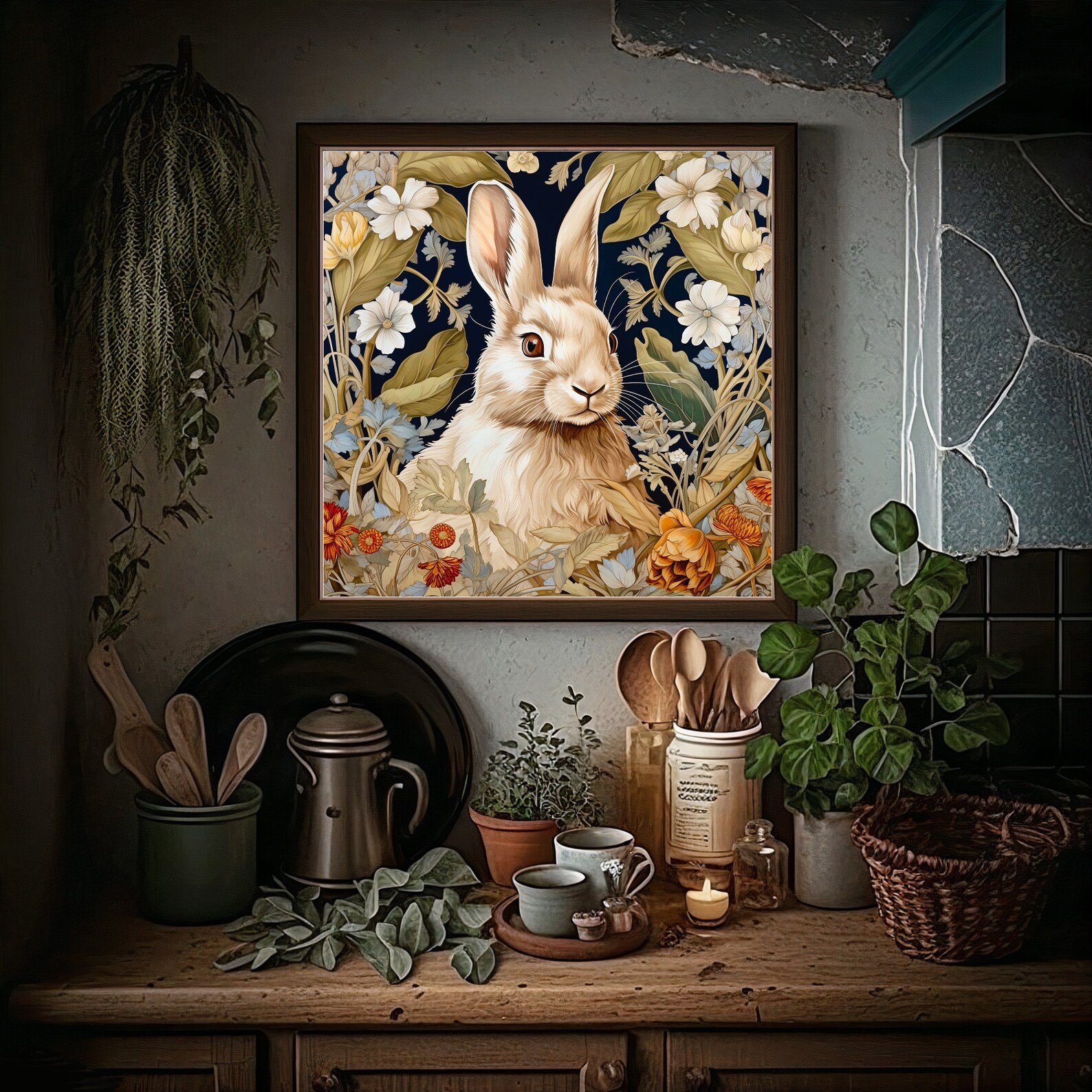 Bunny Art Print, Rabbit Print, Animal Print, Bunny Decor, Rabbit Lover ...