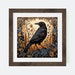 Crow Art Print, Decorative Art, Art Poster Print, Vintage Poster, Crow ...