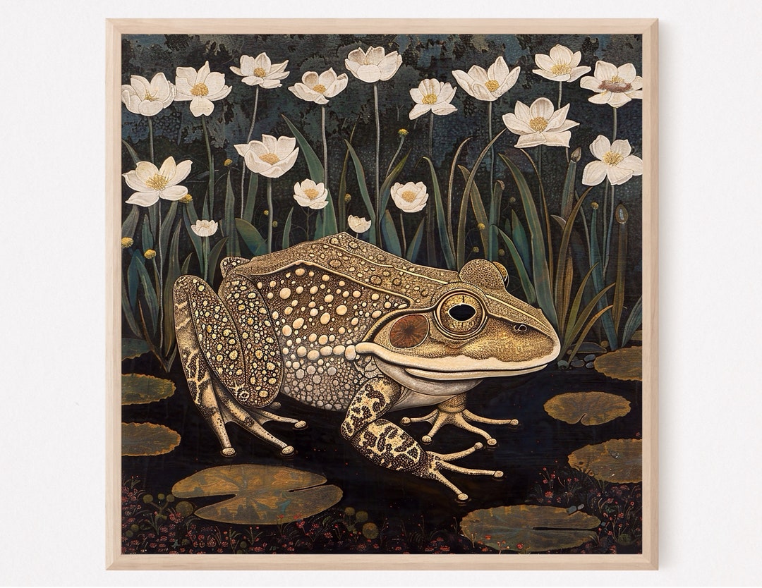 Tree Frog Printable Painting, Tree Frog Art, Frog Wall Art, Frog Art ...