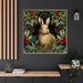 Rabbit in Forest Printable Painting, Animal Art Print, Bunny Decor ...