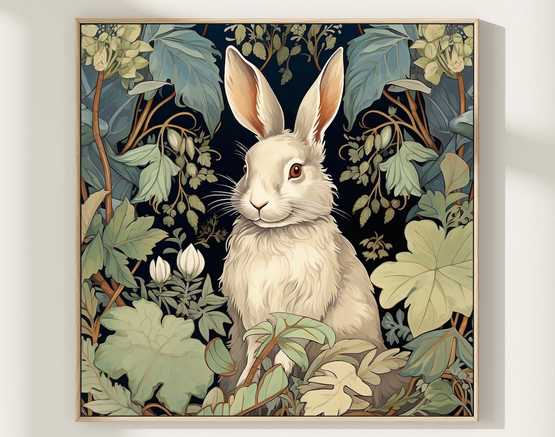 Rabbit Art - Etsy