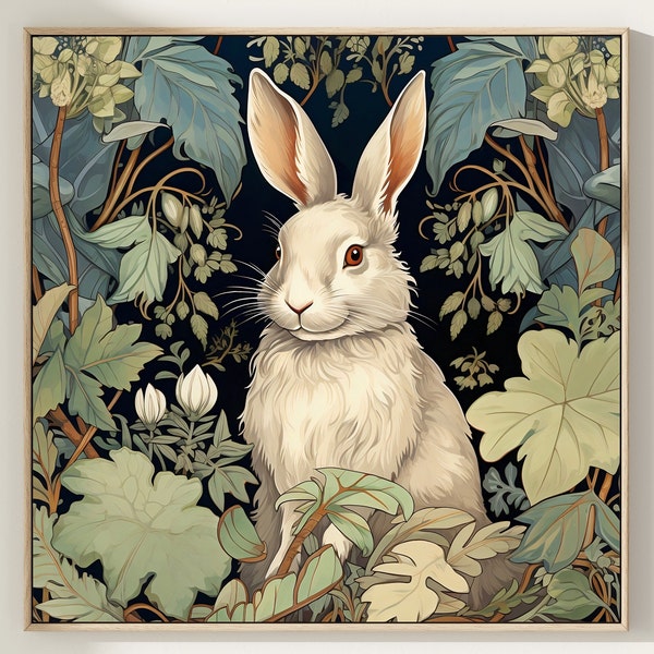 Rabbit Art - Etsy