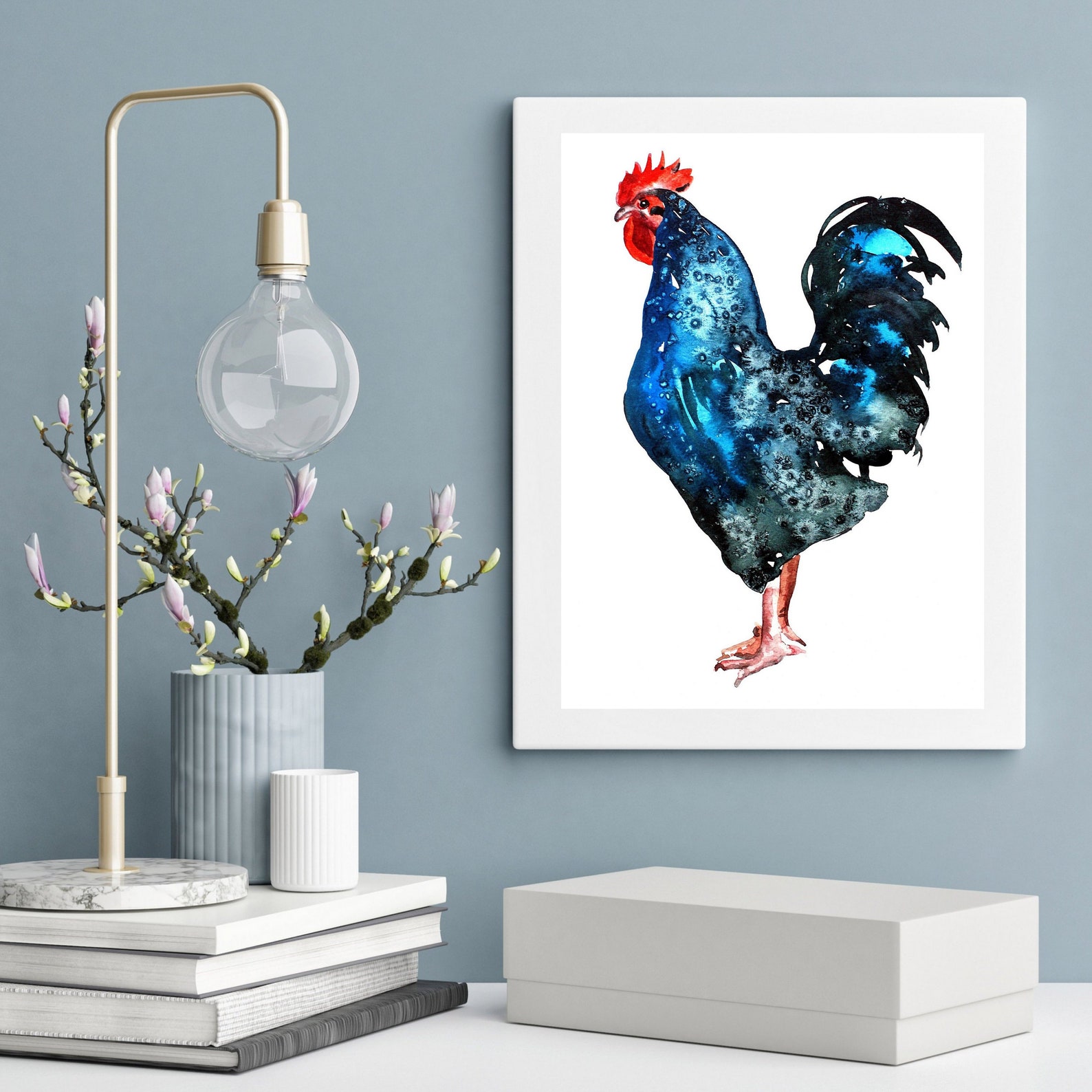 Printable Wall Art Rooster Print Wall Art Prints Wall Art | Etsy