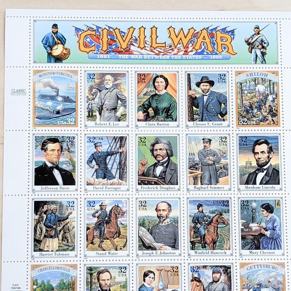 Civil War Stamps - Etsy