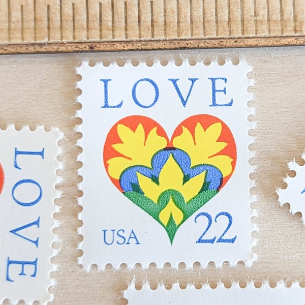 22 Cent Love Stamps - Etsy