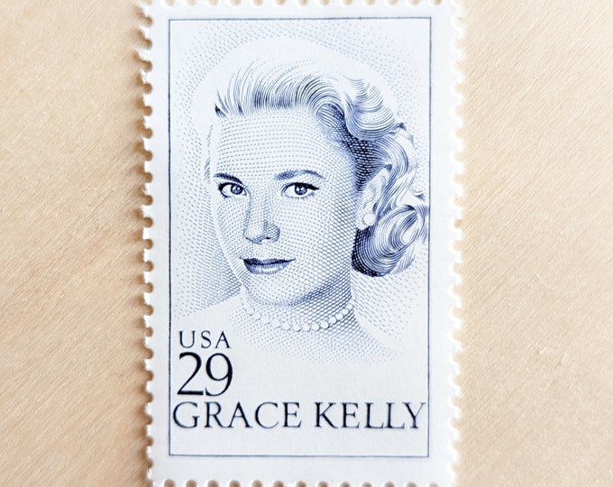 10 Grace Kelly Stamps, 29 Cent 1992 Unused Postage Stamps, Movie Star ...