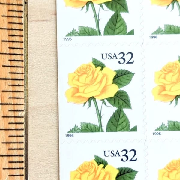 Yellow Stamps - Etsy