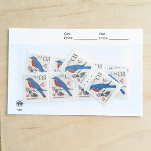 10 Eastern Bluebird Stamps, 1996 Unused Postage Stamps, 3 Cent Stamps ...