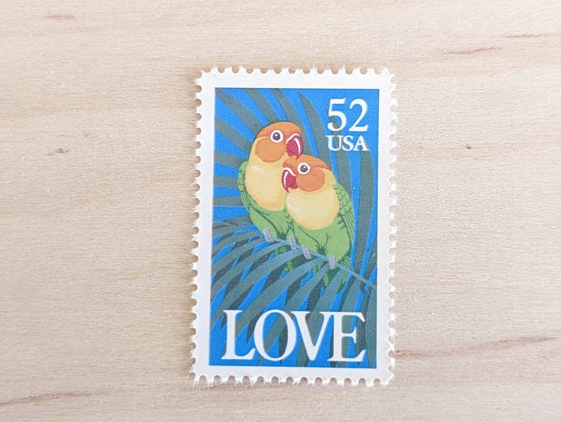 10 Love Parrot 1994 Unused Postage Stamps - Etsy