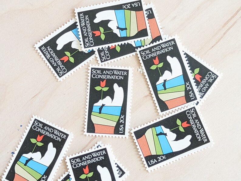 10 Soil and Water Conservation Stamps, 20 Cent 1984 Unused Postage ...