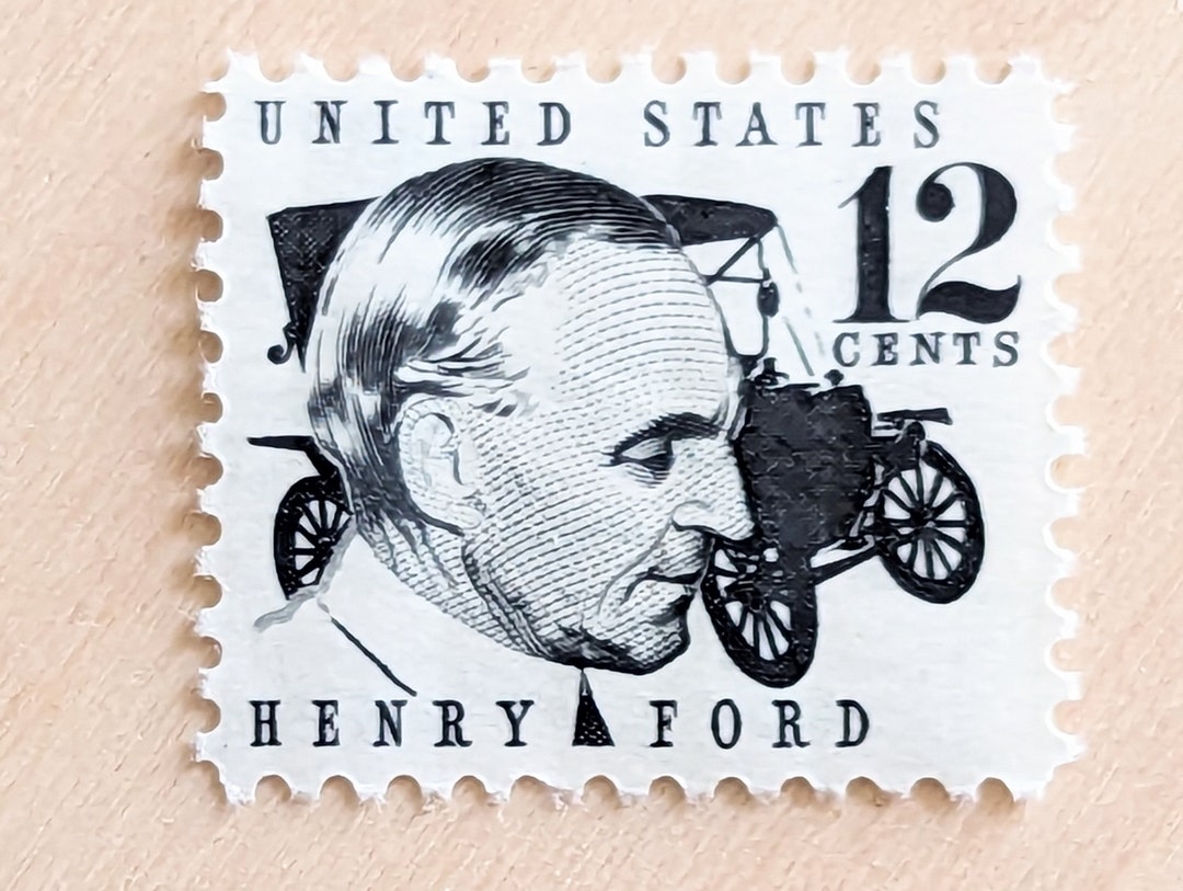 10 Henry Ford Stamps, 1968 Unused Postage Stamps, 12 Cent Stamps - Etsy