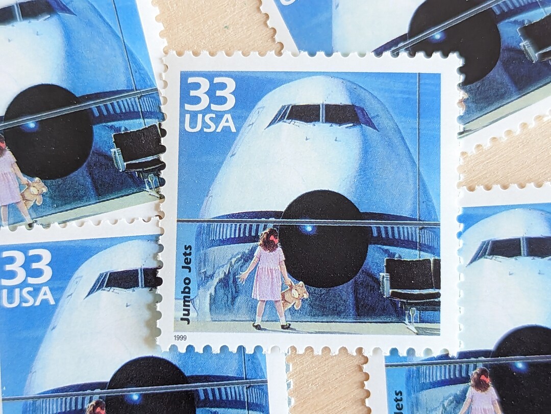 5 Jumbo Jet Stamps, 33 Cent, 1998, 1970s Celebrate the Century, Unused ...
