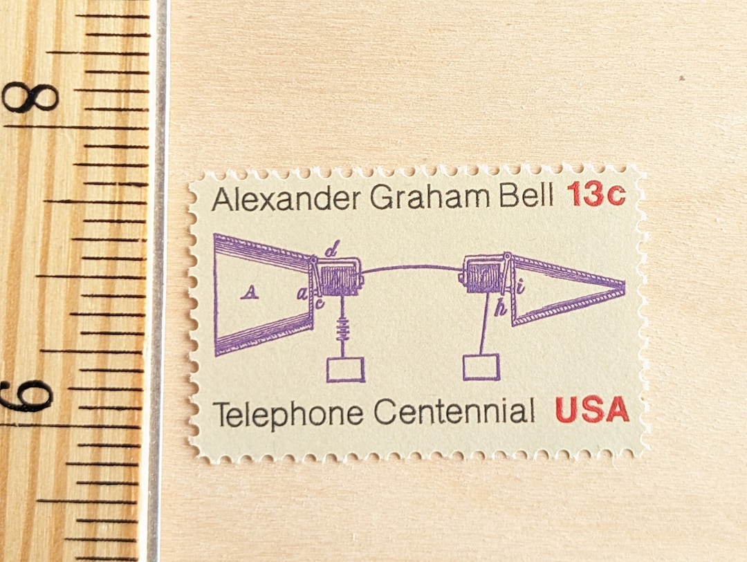 10 Alexander Gram Bell Stamps, 1976 Unused Postage Stamps, 13 Cent ...