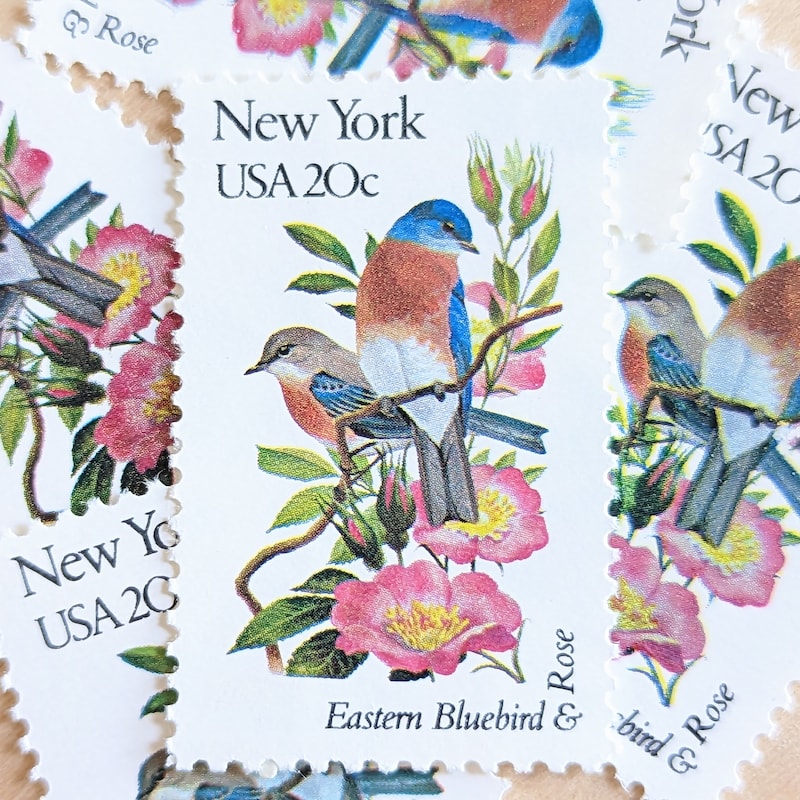 Vintage Bird Stamps - Etsy