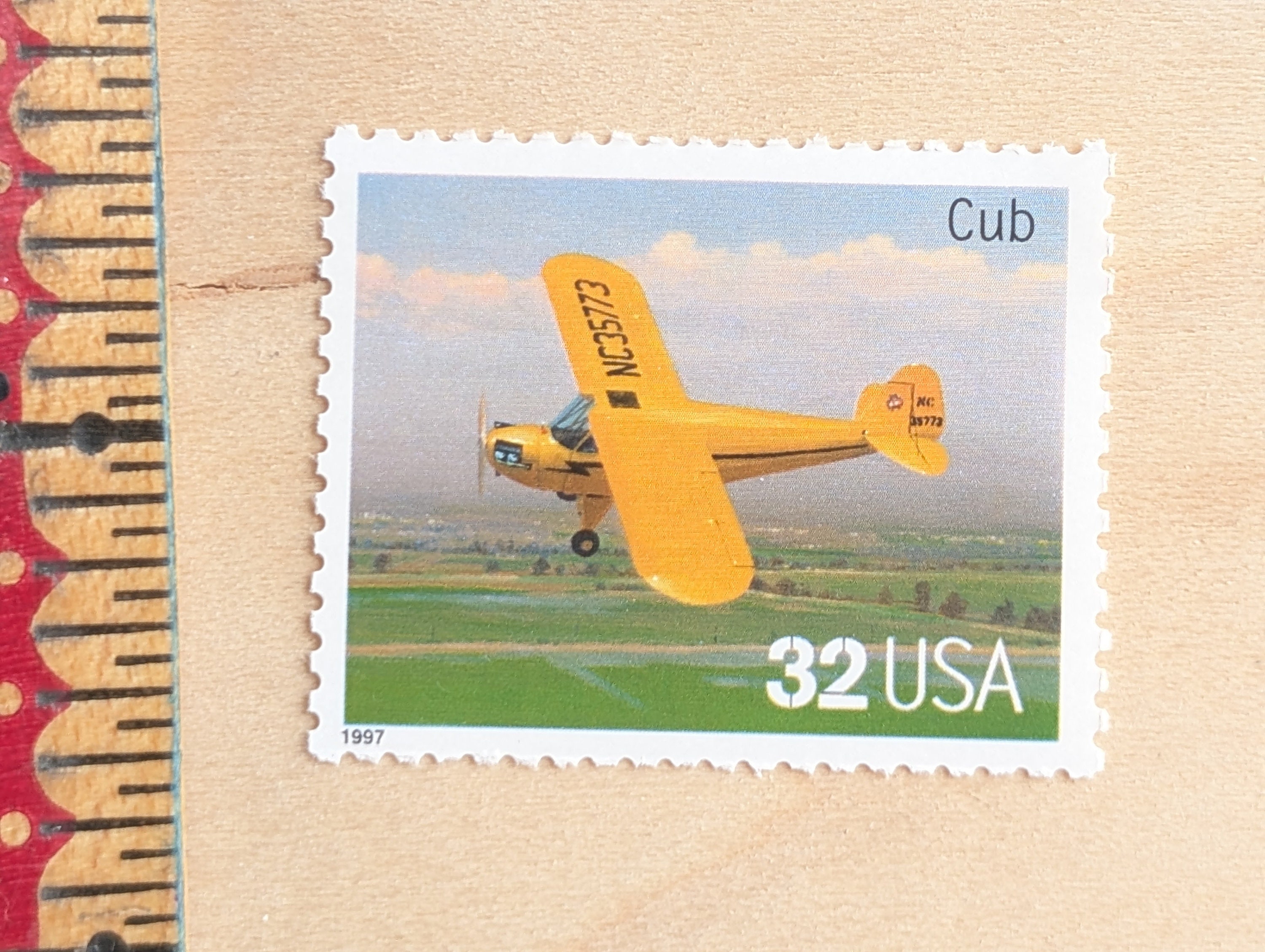 5 Cub Classic American Aircraft Stamps, Unused US Postage Stamps, 1996 ...