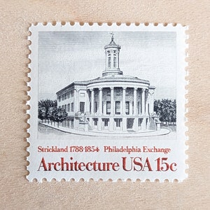 10 Philadelphia Exchange Architecture Stamps, 1979 Unused Postage ...