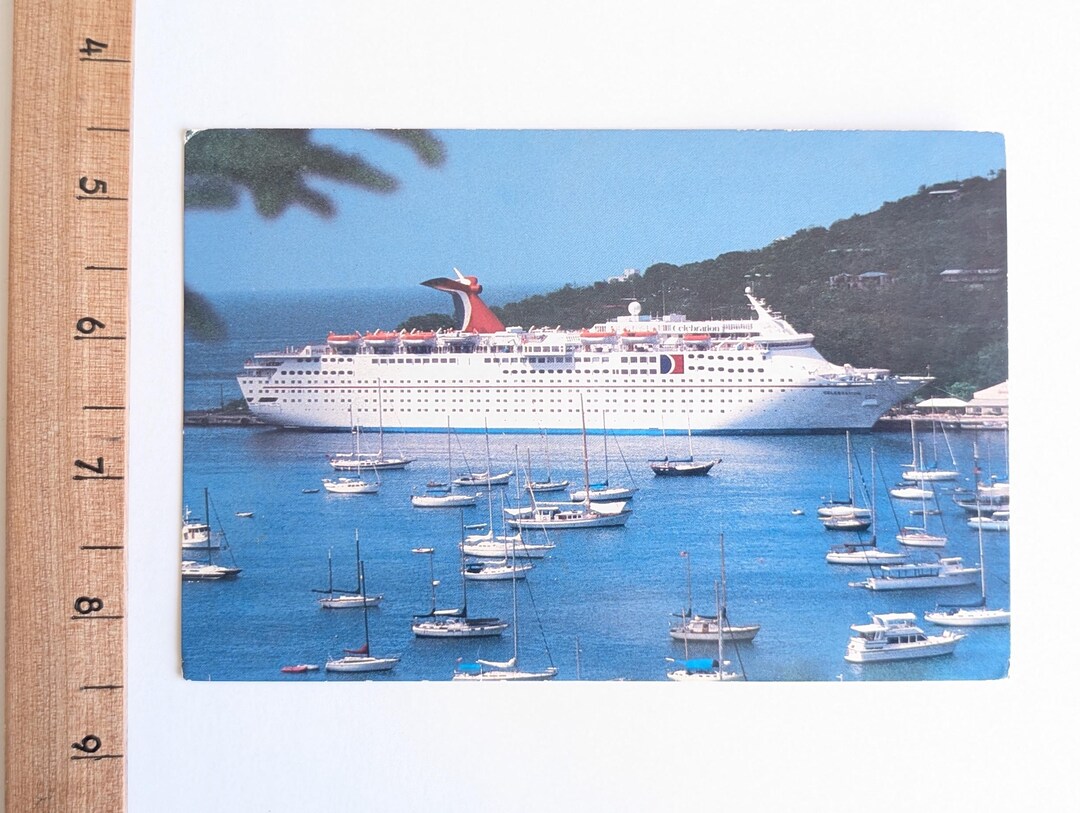 Unused Carnival Celebration Cruise Ship Postcard - Etsy