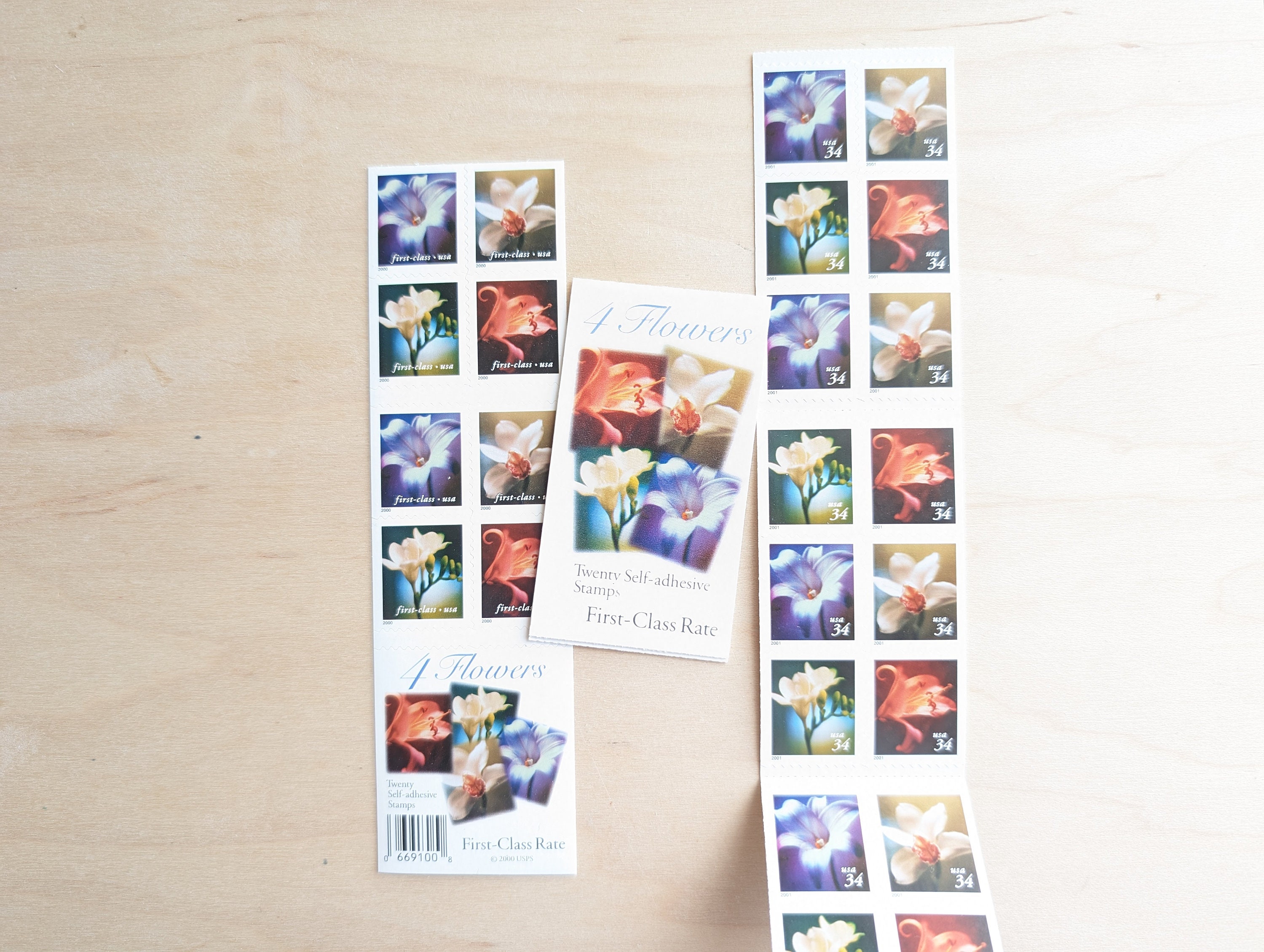 Booklet of 20 Lily Stamps, Vintage Unused USPS 34 Cent Postage, 2000 ...