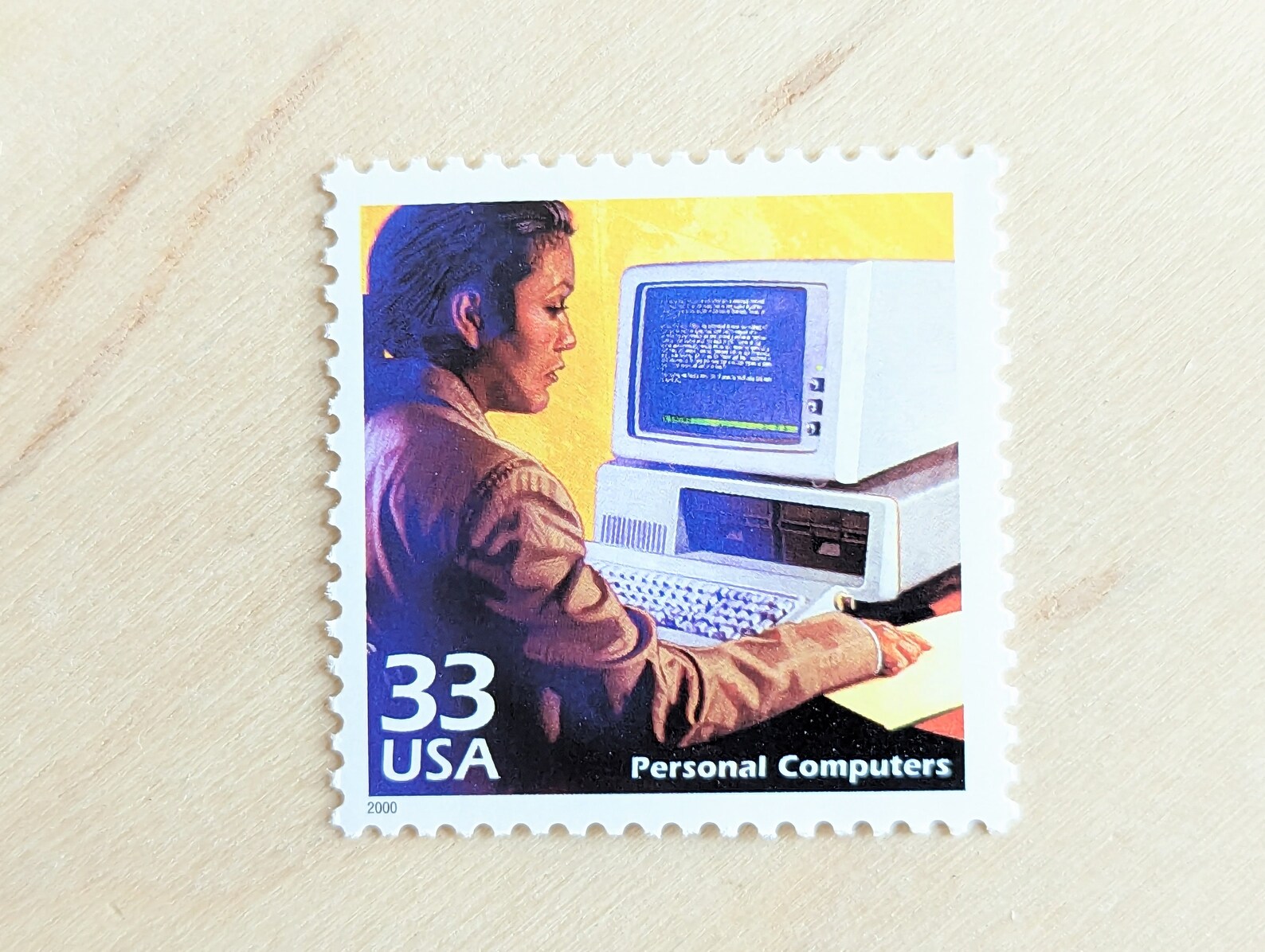 5 Personal Computers Stamps, Vintage Unused USPS 33 Cent Postage Stamps ...