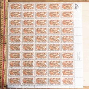 Sheet of 50 Progress in Electronics Stamps, 1973 Unused Postage Stamps ...