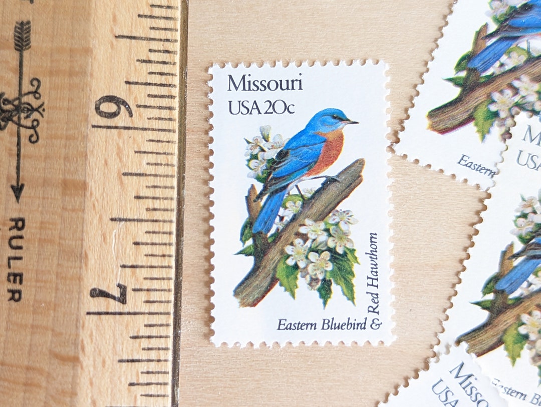 5 Missouri State Bird and Flower, 20 Cent, 1982, Unused Postage Stamps ...