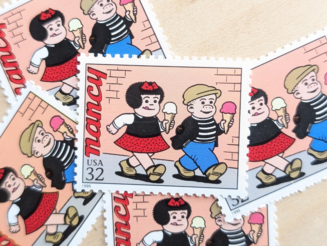 5 Nancy Stamps, 32 Cent, 1995 Comic Strip Classics, Unused Postage ...