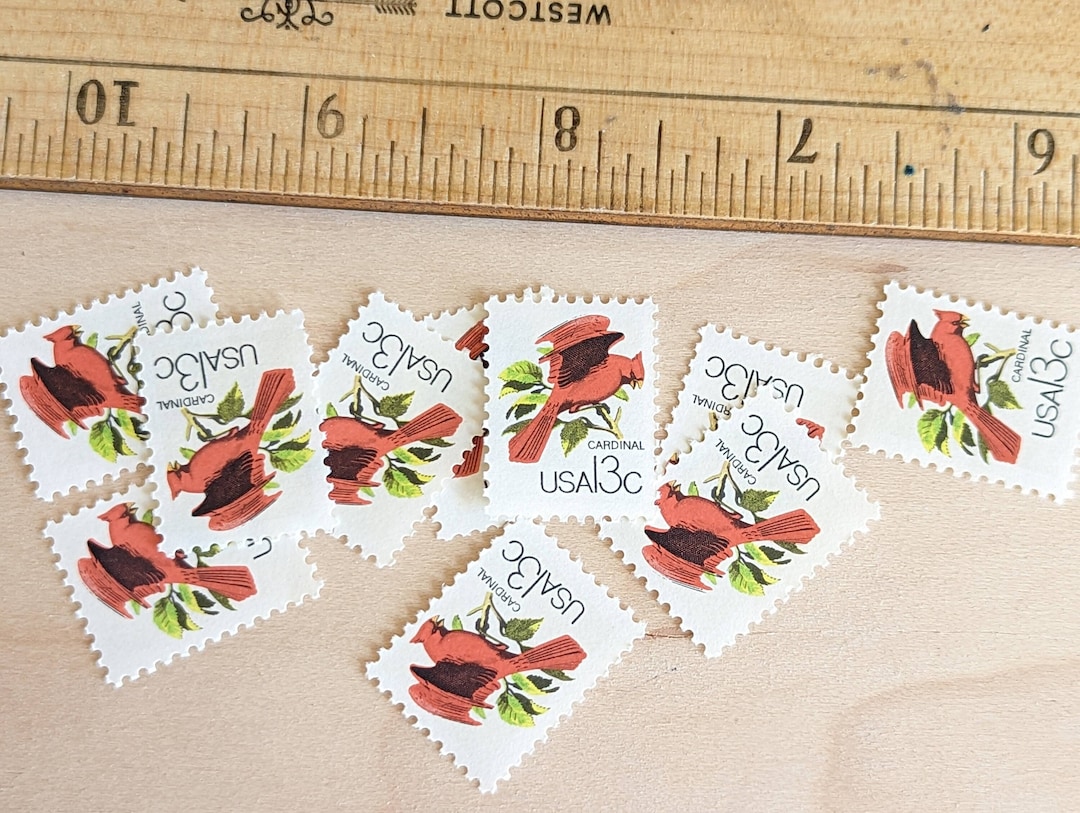 10 Cardinal Stamps, 13 Cent 1978 Unused Postage Stamps, Northern ...