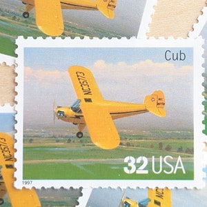 Cub Airplane Stamp - Etsy
