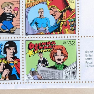 Comic Strip Classics Stamp Sheet of 20 Stamps 1995, 32 Cent Stamps, US ...