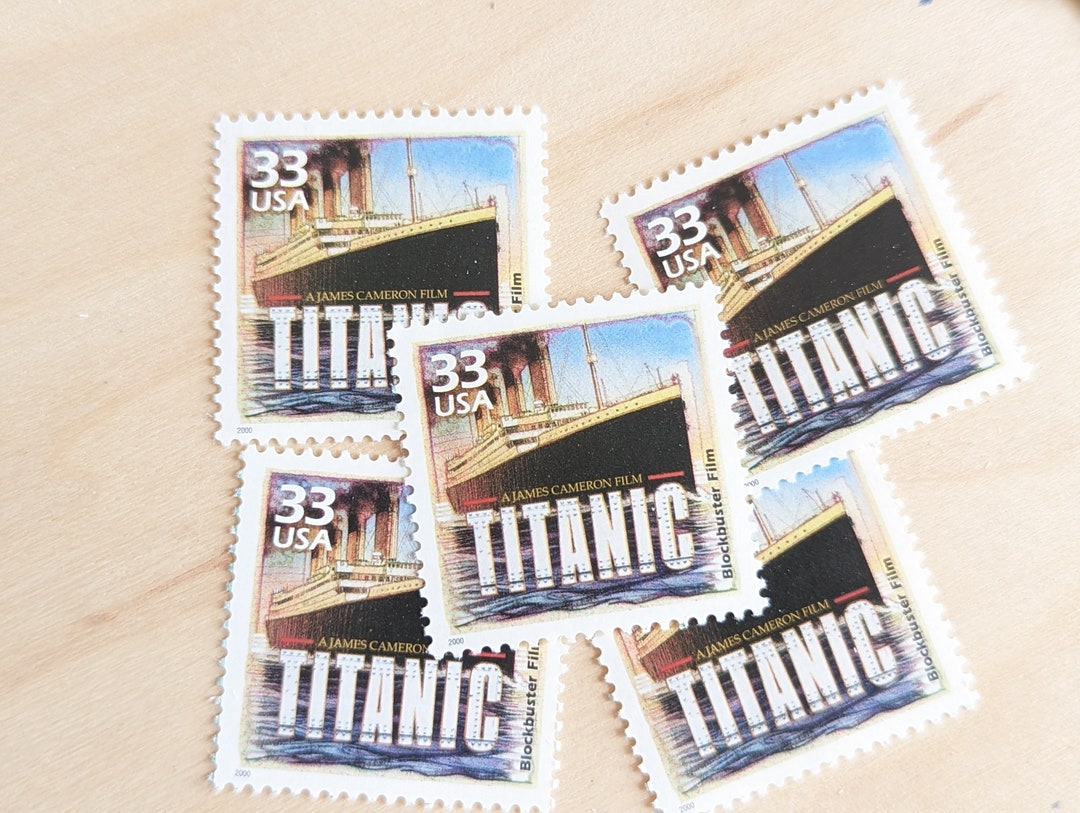 5 "titanic" Stamps, 33 Cent, 1998-2000, 1990s Celebrate the Century ...