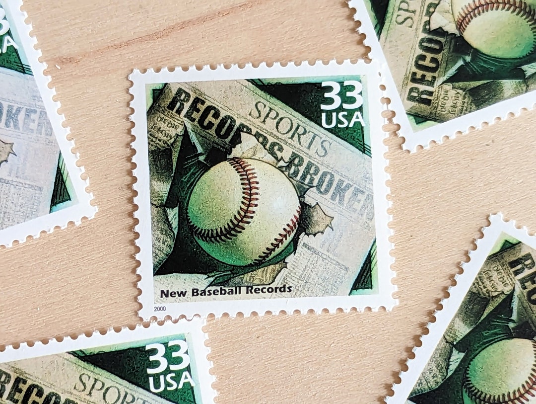5 Sport Records Stamps, 33 Cent, 1998-2000, 1990s Celebrate the Century ...