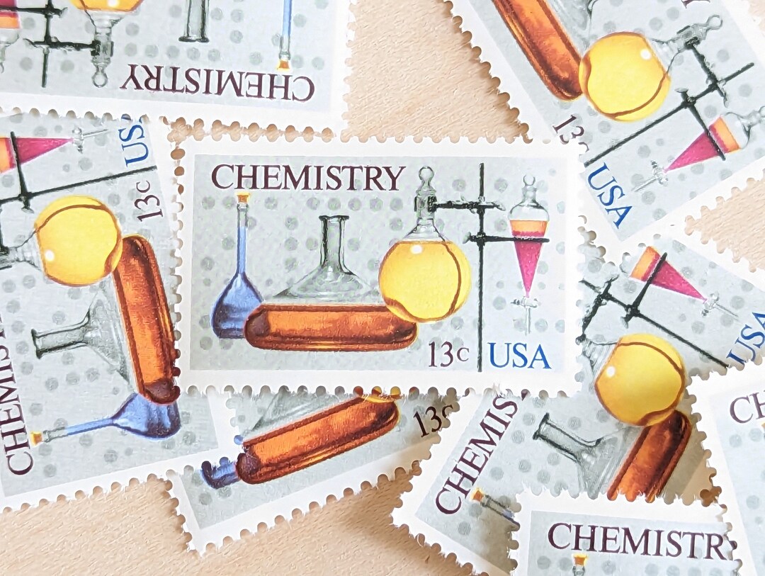 10 Chemistry Postage Stamps, 13 Cent 1976 Unused Postage Stamps - Etsy