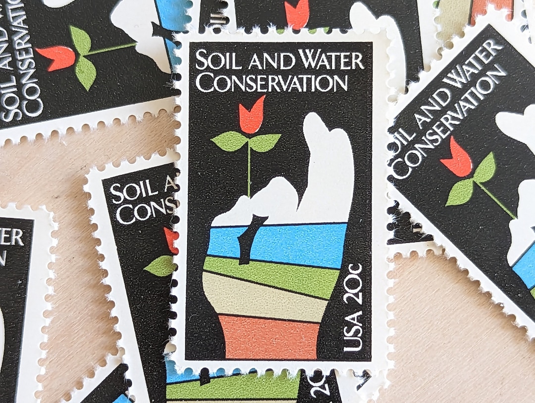10 Soil and Water Conservation Stamps, 20 Cent 1984 Unused Postage ...