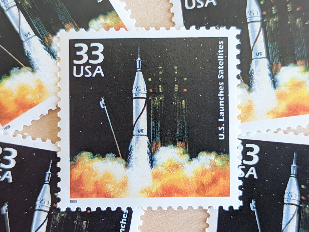 5 Explorer 1 Stamps, 33 Cent, 1998, 1950s Celebrate the Century, Unused ...