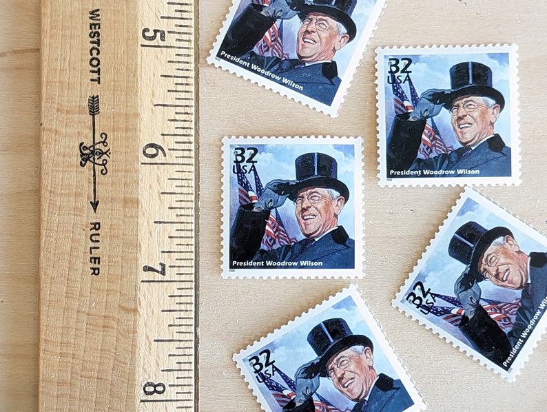 5 Woodrow Wilson, 32 Cent, 1998, 1910s Celebrate the Century, Unused ...