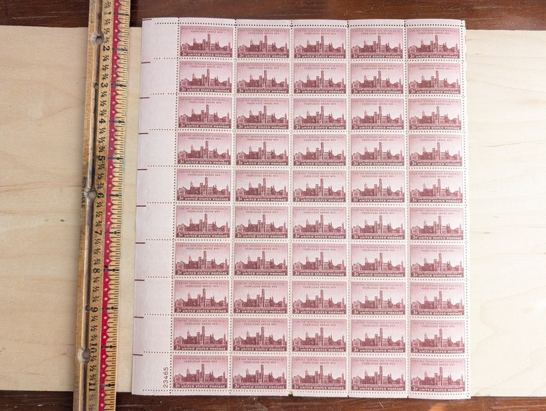 Smithsonian Institution Stamps, 3 Cent 1946 Unused US Postage Stamps ...