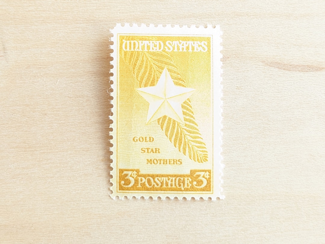 10 Gold Star Mothers Stamps, 1948 Unused Postage Stamps, 3 Cent Stamps ...