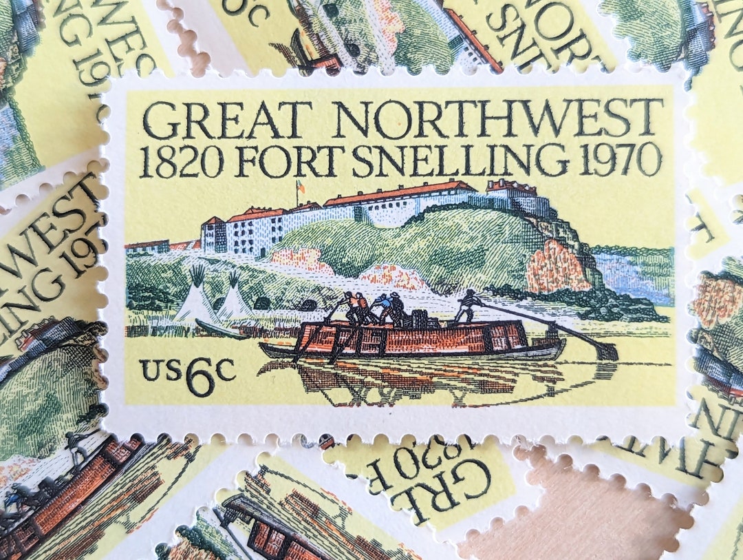 10 Great Northwest Stamps, 1820 Fort Snelling 1970, 1970 Unused Postage ...