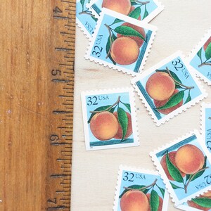 10 Peach Stamps, 1995 Unused Postage Stamps, 32 Cent Stamps - Etsy