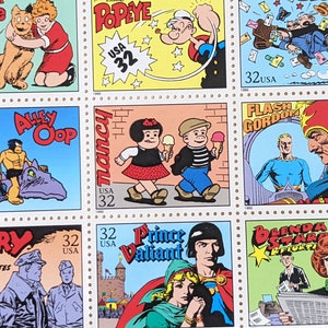 Comic Strip Classics Stamp Sheet of 20 Stamps 1995, 32 Cent Stamps, US ...