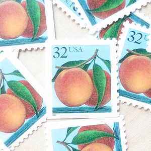 10 Peach Stamps, 1995 Unused Postage Stamps, 32 Cent Stamps - Etsy