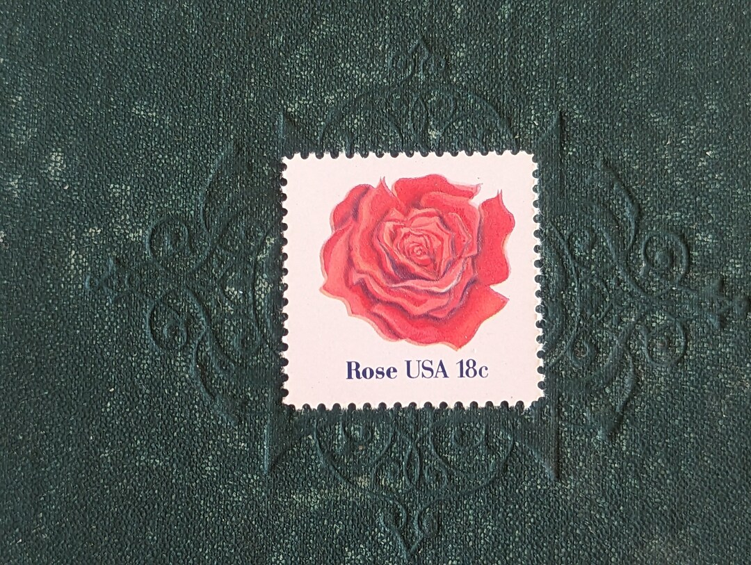 10 Rose Stamps, Unused Postage Stamps, 18 Cent Stamps, Pink Stamps ...