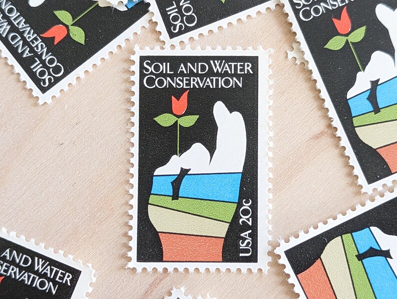 10 Soil and Water Conservation Stamps, 20 Cent 1984 Unused Postage ...