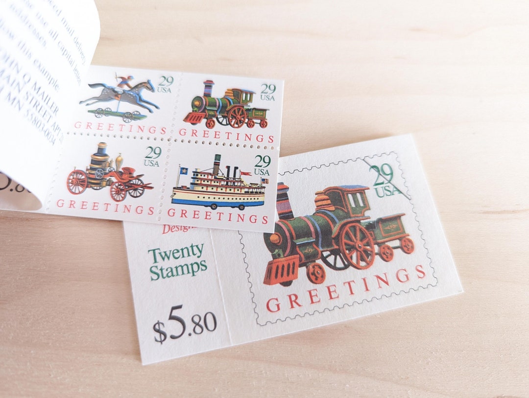 Booklet of 20 Greetings US Postage Stamps 29 Cent Stamps - Etsy