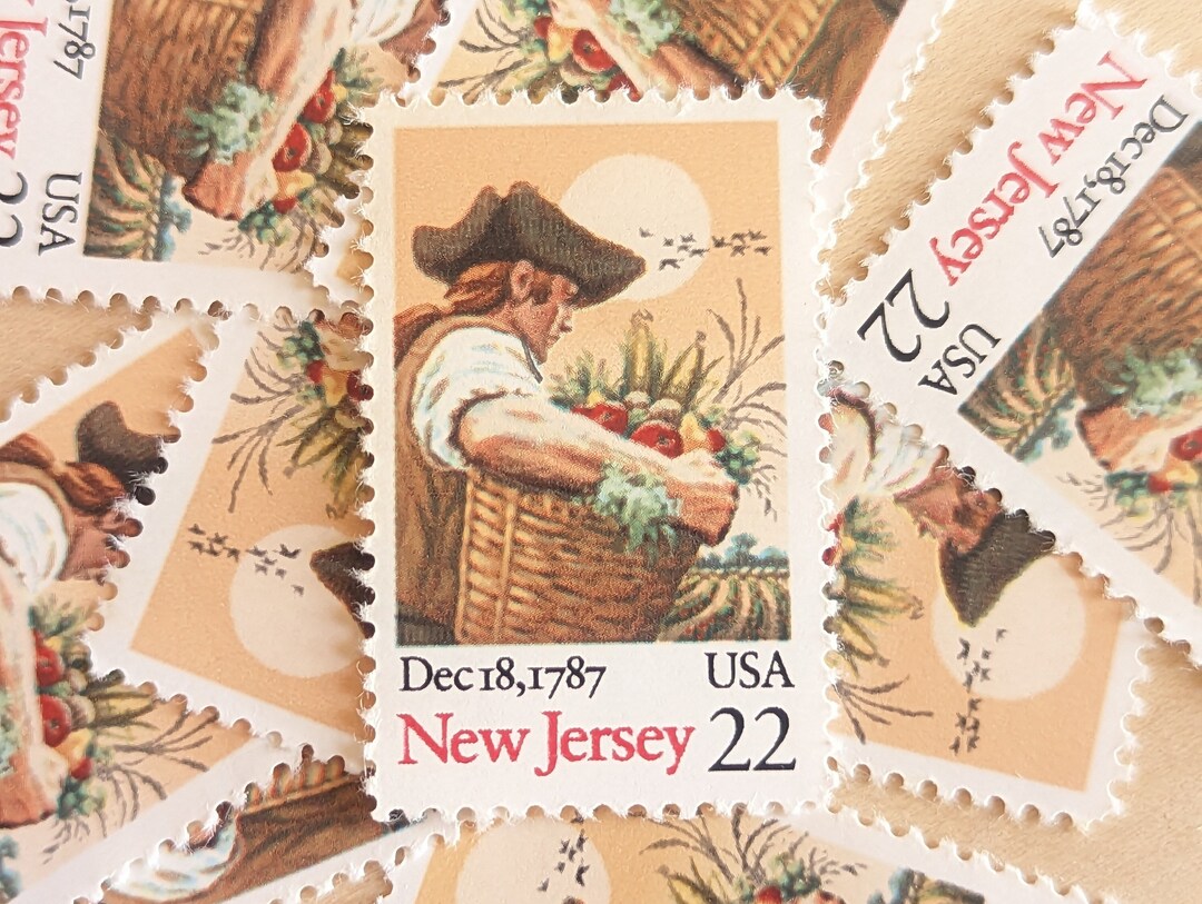 10 New Jersey State Stamps, 22 Cent, Unused Postage Stamps - Etsy
