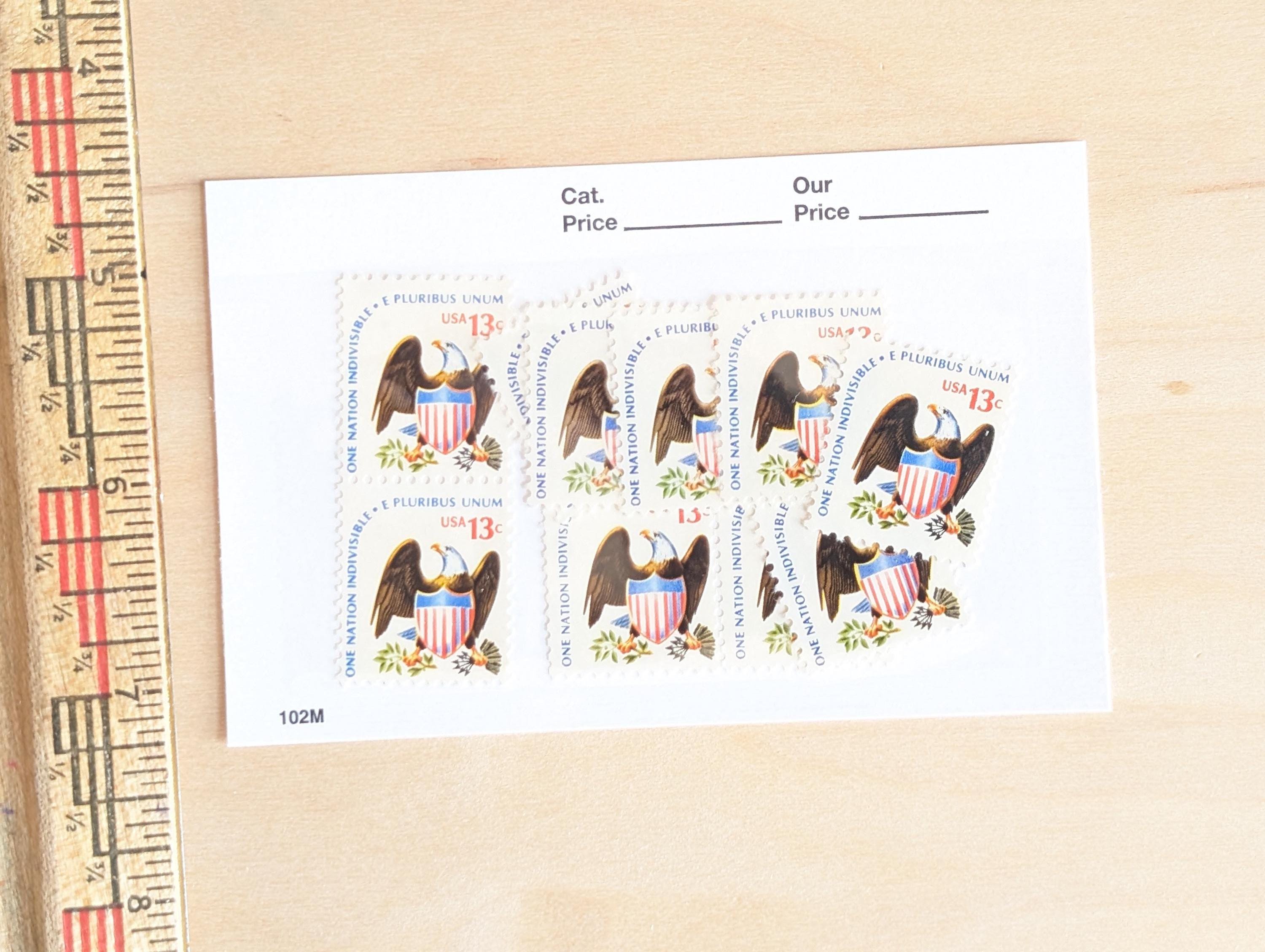 10 E Pluribus Unum, Vintage Unused USPS 13 Cent Postage Stamps, Bald ...