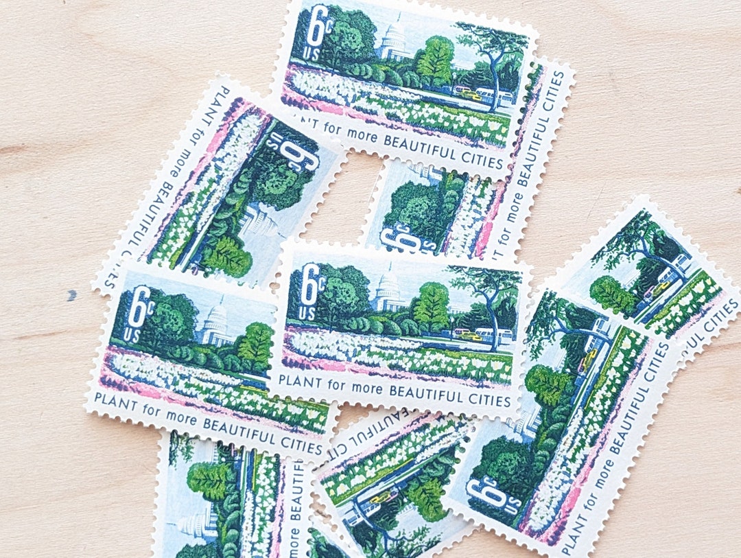 10 Plant for More Beautiful Cities Stamps, Beautification of America ...
