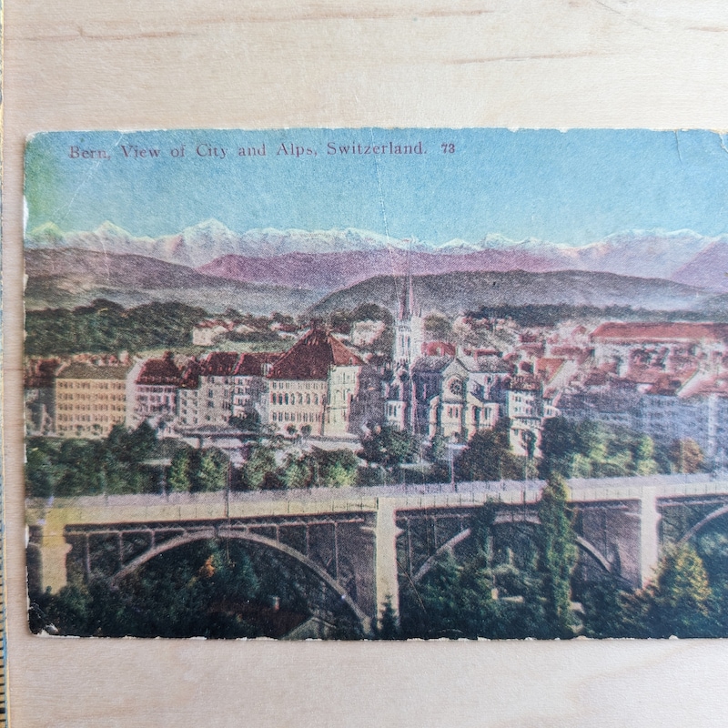 Swiss Postcard - Etsy