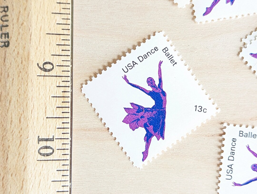 10 Ballet Dance Stamps, 1978 Unused Postage Stamps, 13 Cent Stamps ...