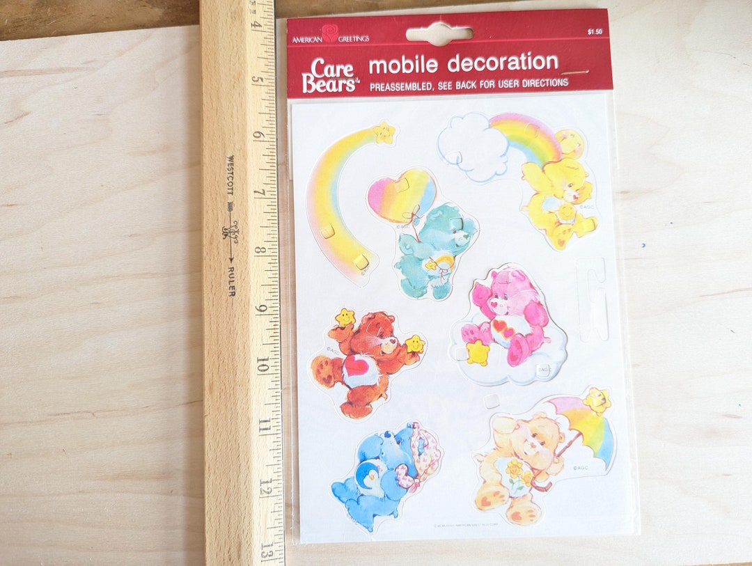 Care Bears Paper Mobile Decoration, American Greetings 1986 in Original ...